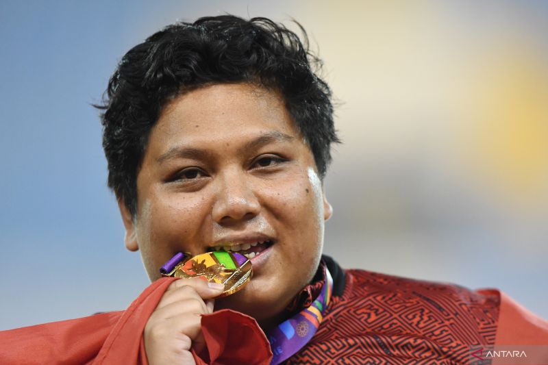 Eki Febri tempati posisi delapan pada Kejuaraan Tolak Peluru Asia 2025 ...