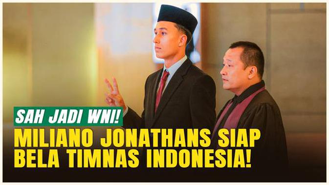 VIDEO: Pakai Jas dan Peci Hitam, Miliano Jonathans Resmi Jadi WNI ...