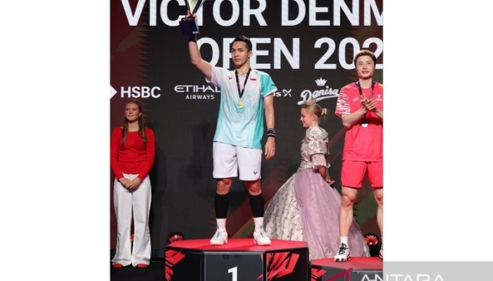 Jojo naik podium tertinggi Denmark Open 2025 – KOMBI.ID