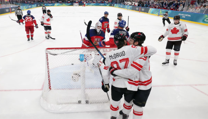 Tim Hoki Es Putra Kanada Hancurkan Ceko di Laga Perdana Olimpiade 2026 ...