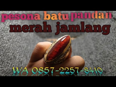 pesona batu pandan merah jamlang_gemstone Indonesia_warung batu akik ...