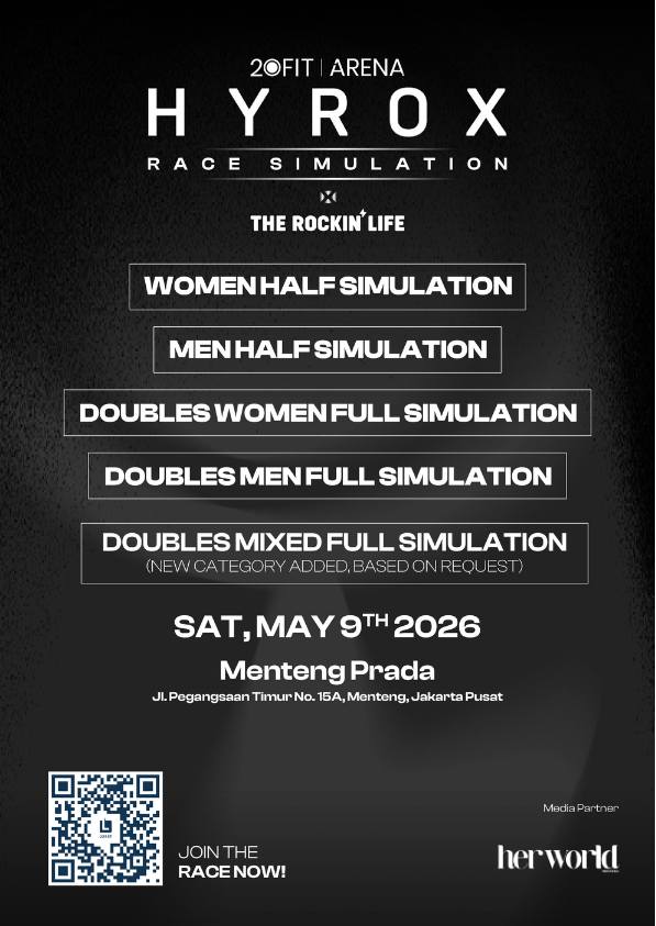 Event : 20Fit Arena Hyrox Race Simulation x The Rockin’ Life – KOMBI.ID